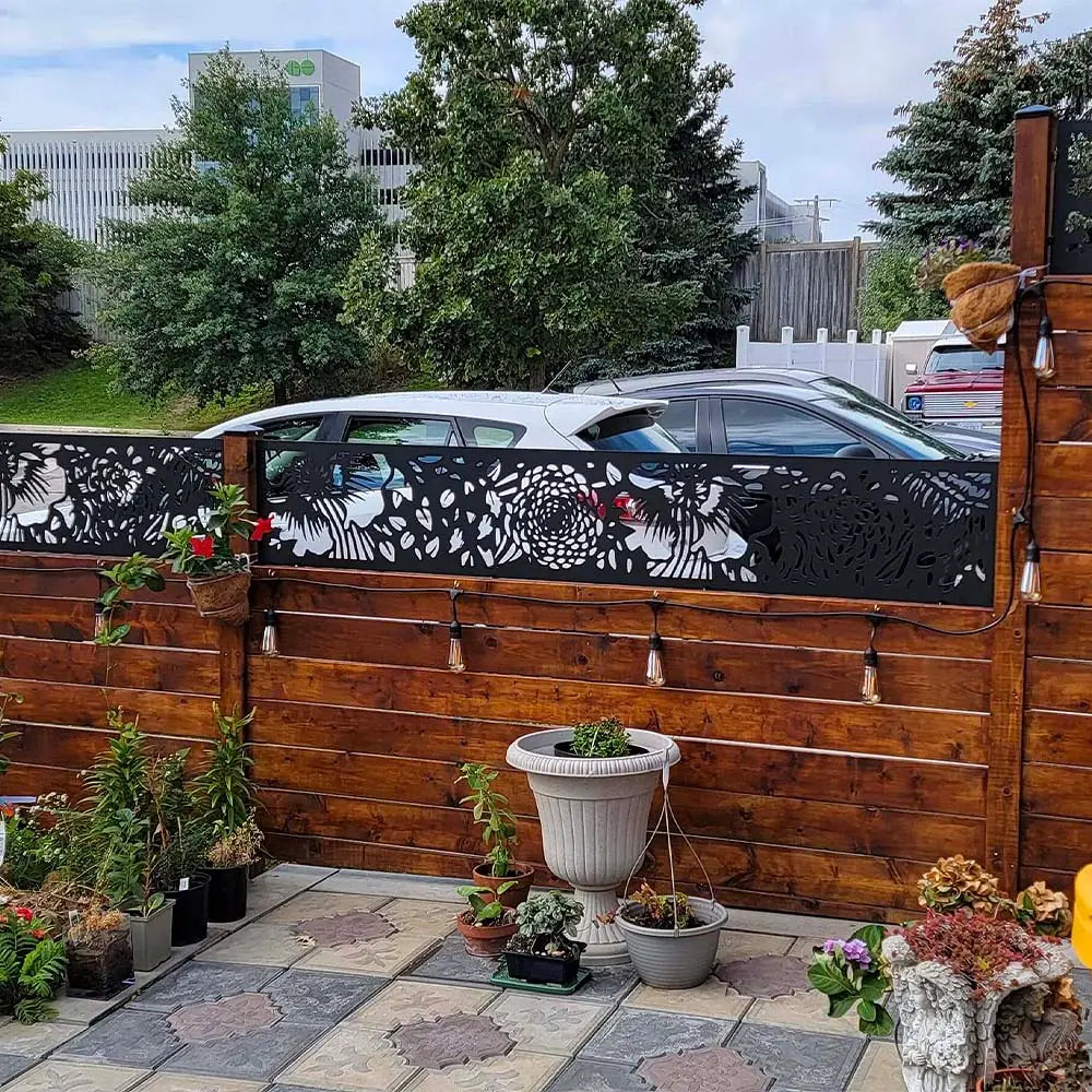 Beautifully Handcrafted Fence Toppers Panels Today – LaserCutArts ...
